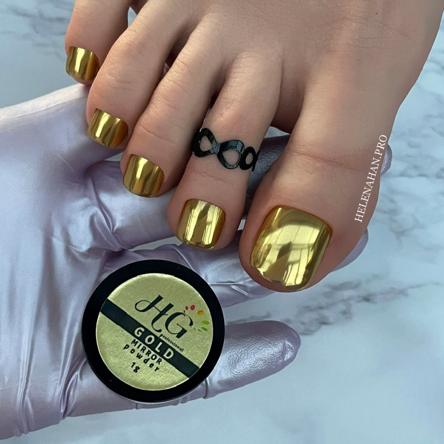 GOLD, Mirror Chrome Powder – HGPROFESSIONAL